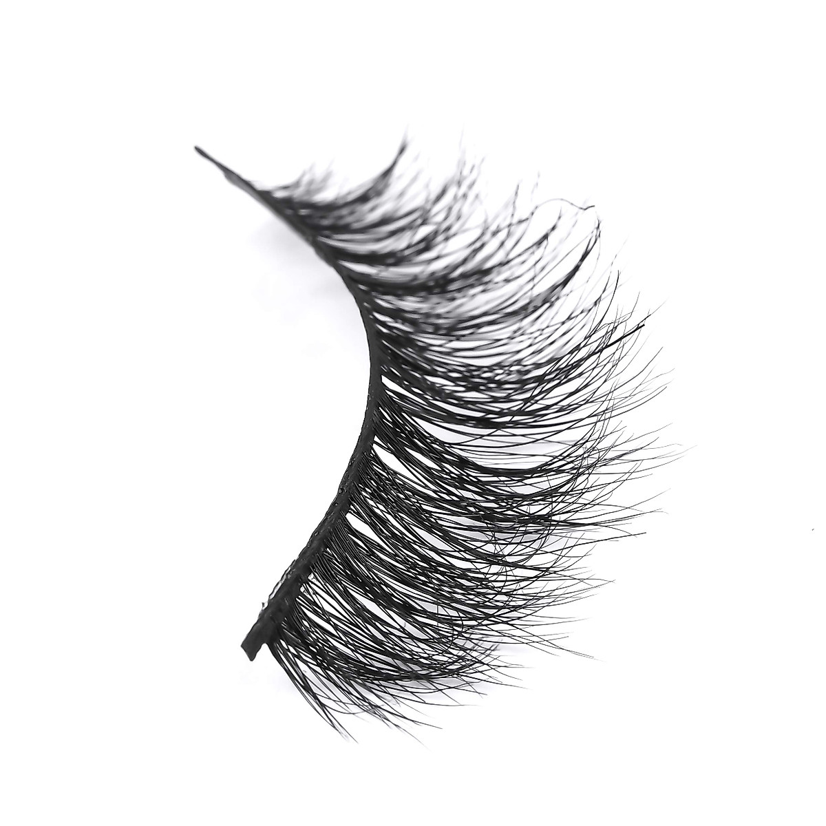 Luxurious Siberian Mink 3D False Eyelash LASGOOS Design Natural Look Messy Cross Daily Light Weight Reusable Fake Eyelashes Eye Makeup 5 Pairs/Box (A10)