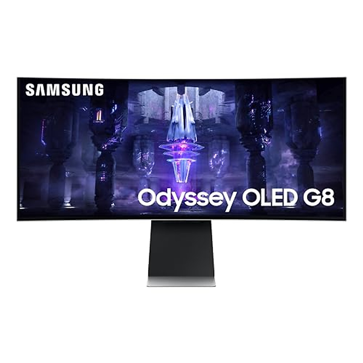 SAMSUNG 34" Odyssey G85SB Series QD-OLED Ultra WQHD Curved Gaming Monitor, 175Hz, 0.03ms, DisplayHDR True Black 400, AMD FreeSync Premium Pro, Advanced Game Streaming, LS34BG850SNXZA, 2023