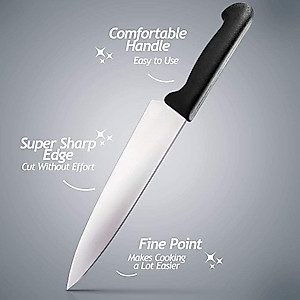 chef knife 8 Inch - kitchen knife European steel - best chef knife for High Carbon Stainless Steel - Chopping knives for Budding Kitchen, cooking knives, and for professional chef knives