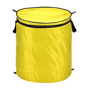 Plain Sunny Yellow Solid Color Pop-up Laundry Hamper, Collapsible Laundry Basket Clothes Storage with Handle Clothing Organizer for Bathroom Closet Shelf Dorm