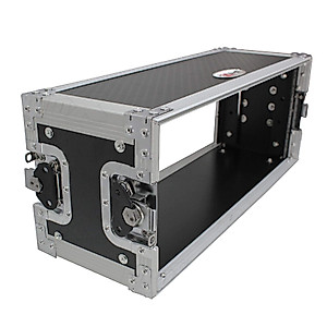 ProX X-4U7D 4U Deluxe Effects Rack 7" Deep Rail to Rail W/Handle