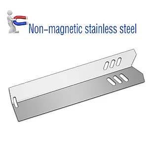 Boloda 15" Stainless Steel Grill Parts Replacement for Dyna-Glo DGF510SBP, Uniflame GBC1059WB， Heat Plates for Backyard Grill BY15-101-001-02, BY13-101-001-13,Steel Heat Shield Tent 4-Pack