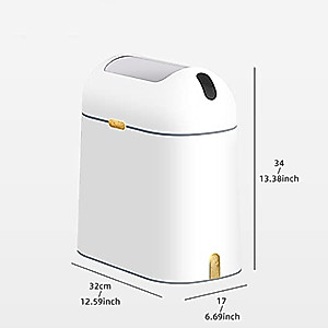 DOUBAO Automatic Garbage Bin 9L Bathroom Toilet Garbage Bin with Lid Smart Sensor Kitchen Rubbish Smart Trash Can