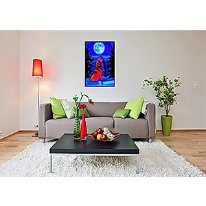 Wolf Moon Non-Flocked Blacklight Poster 24x36 inches