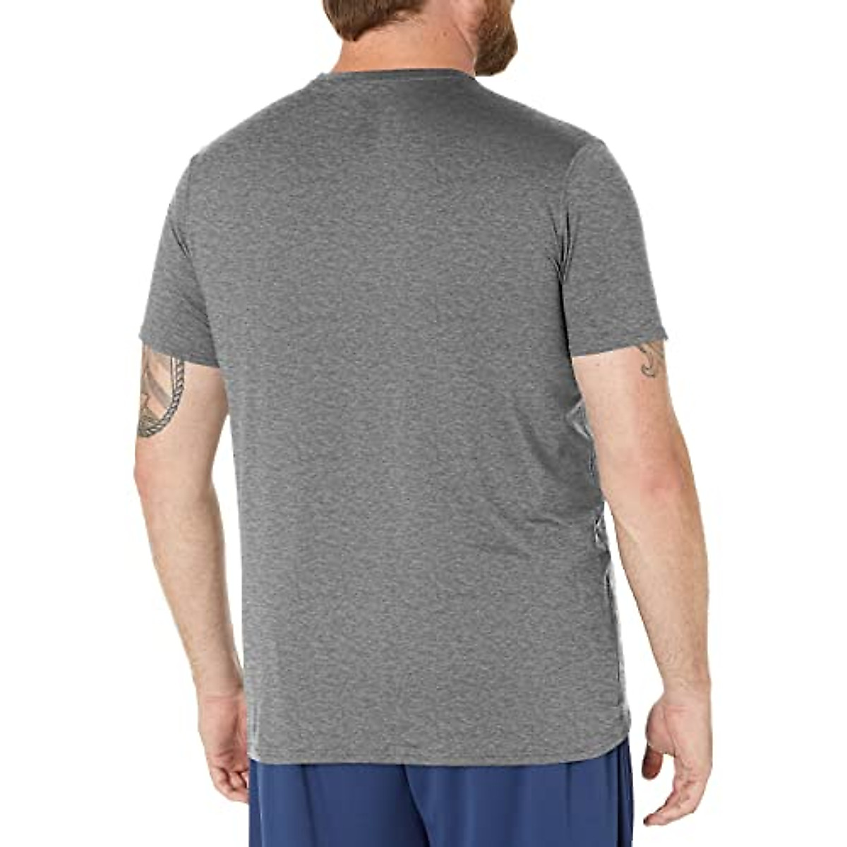 C9 Champion mens Short Sleeve Tech Tee T Shirt, Ebony Heather, Large US