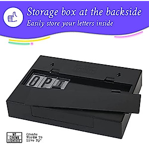 My Cinema Lightbox - Cinema Light Box, 12"x9" - Light Box with 100 Letters and Numbers - Personalised Light Box Sign, DIY Light Box Signs, Cinematic Color Changing