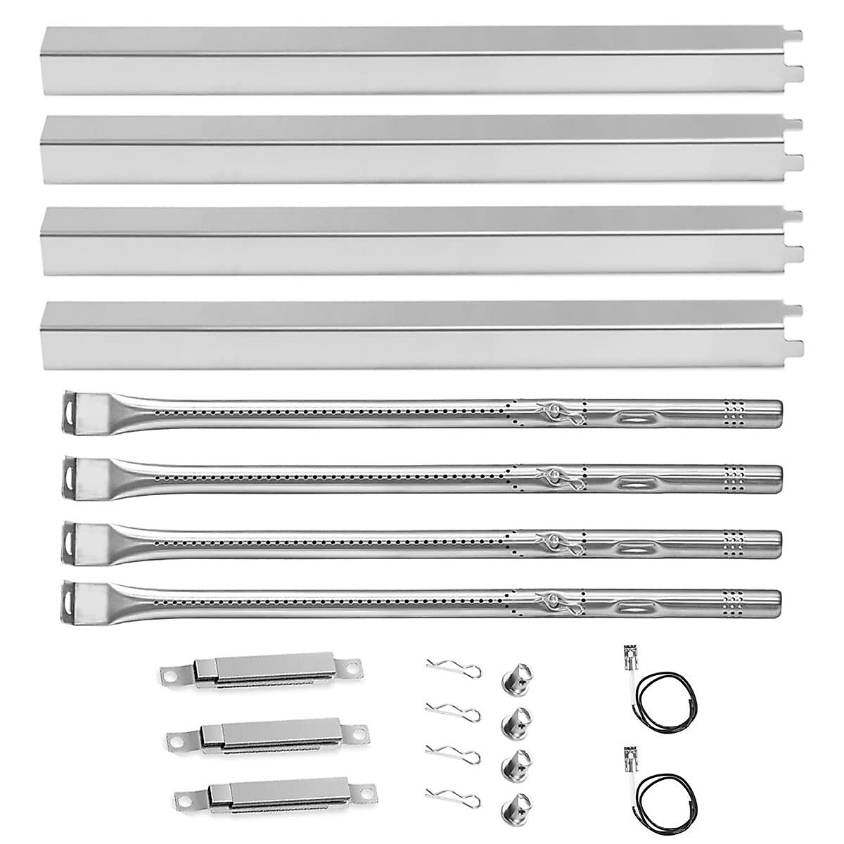 Grill Rplacement Parts for Charbroil Performance 4 Burner 463365021 463365522 463352521, 5 Burner 463448021, 4-Burner 463366022, G325-0002-W1 Heat Plate, G327-2100-W1 Burner, Igniter, Crossover Tube