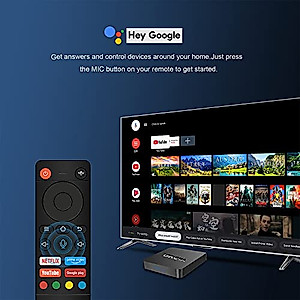 GREVA Android 11 TV Box 2GB RAM 16GB ROM Support Dual Band WiFi 2.4G/5G Voice Remote Control BT 5.0 4K HDR Smart Streaming Media Player