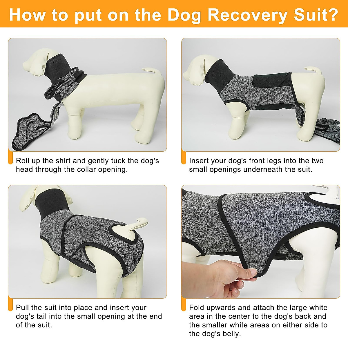 BEAUTYZOO Dog Recovery Suit Female After Surgery Spay, Soft Dog Surgery Suit E-Collar & Cone Alternative, Male Dog Neuter Surgical Onesies,Anti Licking Wounds Dog Bodysuit, Post-Operative Vest Clothes