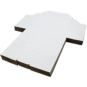 (10) Standard Fold-Up White Cardboard Single CD Jewel Case Mailers - CDBC01 - Shipping Boxes