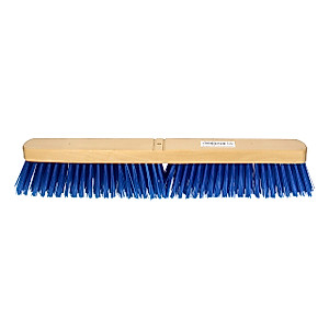 24'' RK Safety Wooden Push Broom with Brace and Bamboo Handle (Pack of 6)