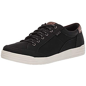 Nunn Bush Men's KORE City Walk Oxford Athletic Style Sneaker Lace Up Shoe Black, 12 W US