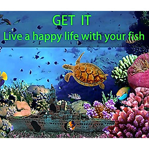 SLOCME Aquarium Shipwreck Decorations Fish Tank Ornaments - Resin Material Sunken Ship Decorations, Eco-Friendly for Freshwater Saltwater Aquarium Betta Fish Decorations