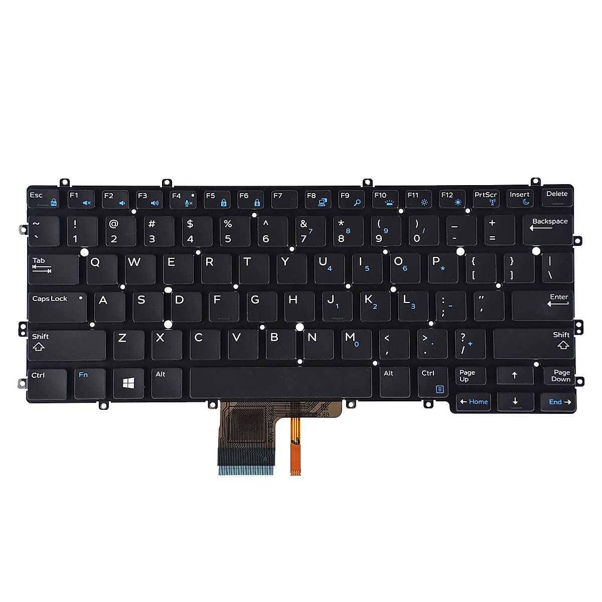SUNMALL Replacement Keyboard Compatible with Dell Latitude 13 7370 E7370 with Backlit Latop Keyboard