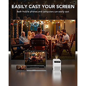 Ultra Compact Portable Projector & 4K HDMI Cable 6.6ft