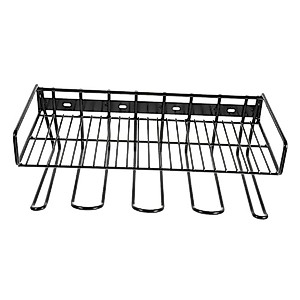 OKUMEYR Tool Storage Box Storage Shelf Workshop Pegboard Tool Shelf Cordless Drill Holder Home Tool Storage Holder Power Tools Storage Rack Hand Tool Holder Wire Management Rack Iron Black