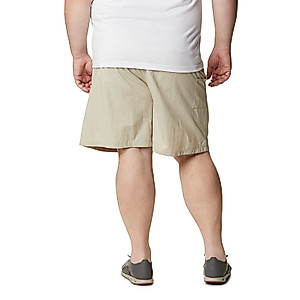 Columbia Men's Backcast III Water Short, Sun Protection and Quick Drying, Medium x 6" Inseam Fossil