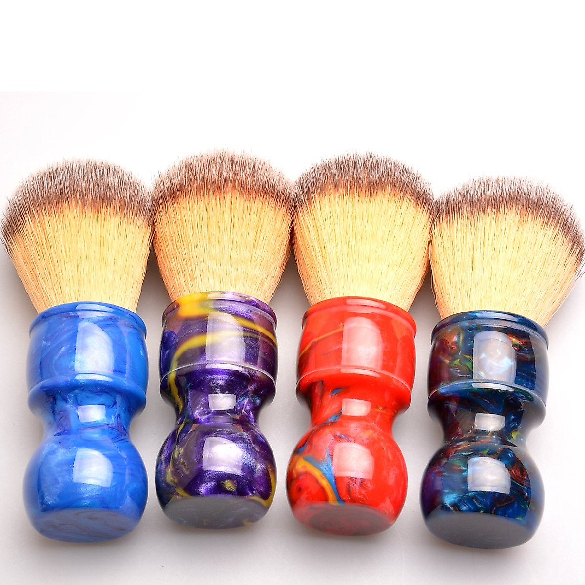 CSB Red Resin Handle Synthetic Fibre Shaving Brush Vegan Beard Shaving Tools