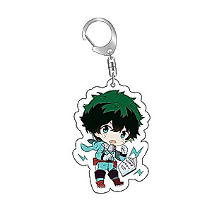 WillZephyr My hero one's justice double-sided acrylic keychain Midoriya Izuku Todoroki Shoto pendant (6Pcs)