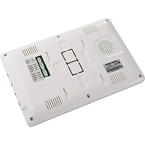 AMOCAM 2 Units Apartment Video Intercom System, 7 Inch Monitor Wired Video Doorbell Door Phone Kits, Indoor Outdoor IR Camera, Monitoring, Unlock, 2 Way Intercom for Home Apartment