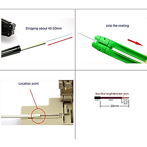 100pcs LEITE SC APC Fiber Optic Quick Connector with Matched Tools Fiber Reusable Connectors Single Mode SM 9/125 Mechanical Fast Connectors Adapter for FTTH CATV Network Instrument