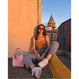 Hobo Bag for Women Knit Bag Satchel Bag Crossbody Bags Pineapple Beach Bag Travel Summer Bag Cute Purses Tote Handbag 2023