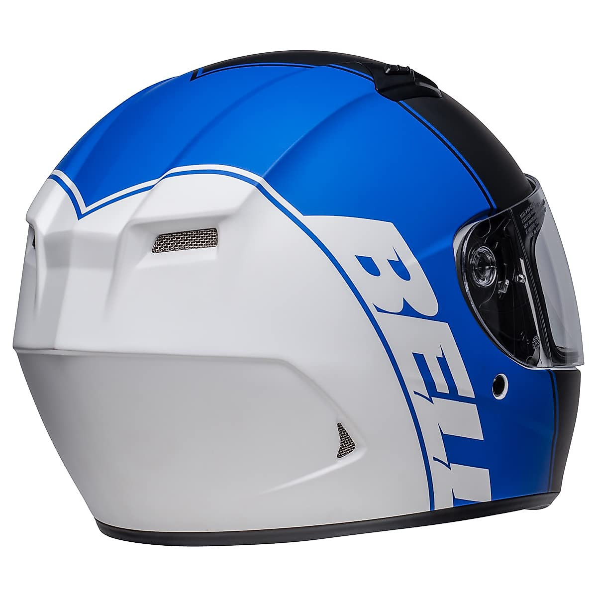 Bell Qualifier Full-Face Motorcycle Helmet (Ascent Matte Black/Blue/White - Small)