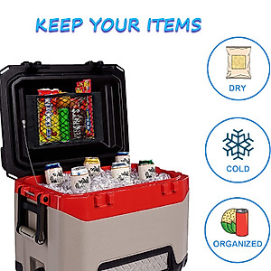 2 Pack Cooler Storage Nets for Dry Storage and Organization Cooler Organizer Camping Cooler Accessories Durable and Resilient