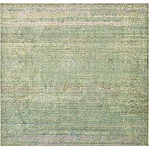 Unique Loom Austin Collection Area Rug - Muse (8' Square, Green/ Beige)