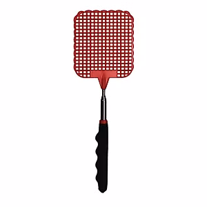Rivers Edge Products Telescopic Fly Swatter, 10 to 29 Inches Retractable Length, Manual Fly Killer with Stainless Steel Shaft, Extendable Outdoor or Indoor Insect Killer