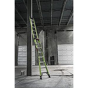 Little Giant Ladder Systems 13908-071 King Kombo 3-in-1 Ladder, 8 Ft, Green