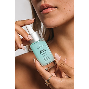 Solawave 4-in-1 Facial Wand and Renew Complex Serum Bundle | Red Light Therapy for Face and Neck | Microcurrent Facial Device for Anti-Aging | Face Massager with Anti-Wrinkle Serum | Rose Gold