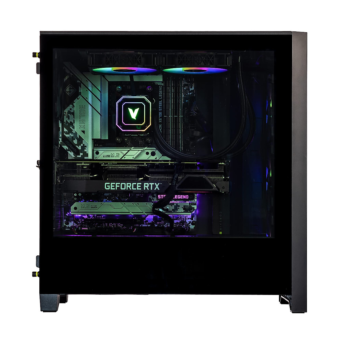 Velztorm Armix Custom Built Gaming Desktop PC (AMD Ryzen 9 7900X 12-Core, GeForce RTX 4070 Ti 12GB, 32GB DDR5 4800MHz RAM, 1TB PCIe SSD + 2TB HDD (3.5), WiFi, USB 3.2, HDMI, Bluetooth, Win 10 Home)