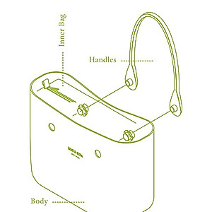 Lime & Soda Women’s Handbag - Made of Foam Rubber - EVA bag with Rope Handles - Women Lightweight Tote Bag - Red