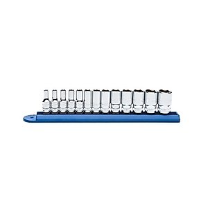 GEARWRENCH 13 Pc. 1/4" Drive 6 Pt. Mid-Length Socket Set, Metric - 80304S