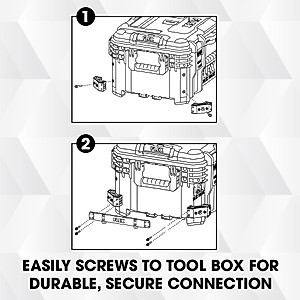 FLEX STACK PACK Storage System Side Tool Rack Rail 2 Pack - FS1604-2