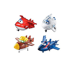 Super Wings US730204 Transforming Toy Figures, Jett Todd Astra & Agent Chase, Scale, 5"