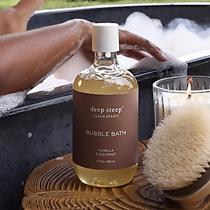 Deep Steep Bubble Bath, 17oz (Vanilla Coconut)