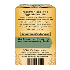 Yogi Tea, Egyptian Licorice Mint, 16 Count