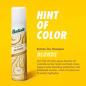 Batiste Dry Shampoo, Blonde, 6.35oz. Packaging May Vary