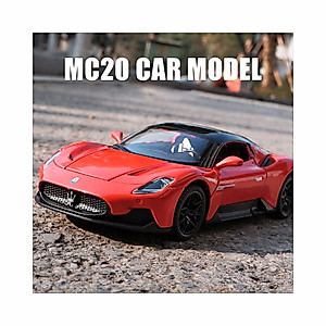 Toy Cars Model MC20 Alloy Collectible Pull Back Diecast Vehicles with Light&Sound (Red)