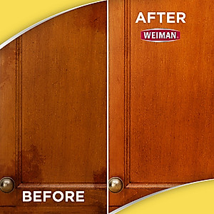 Weiman Wood Polish and Cleaning Wipes, For Furniture Cleaner, Protect from Watermarks, Stains & Aging, No Build-Up, UVX-15 Prevent Drying, Fading & Discoloration, 2 Pack with Microfiber Cloth