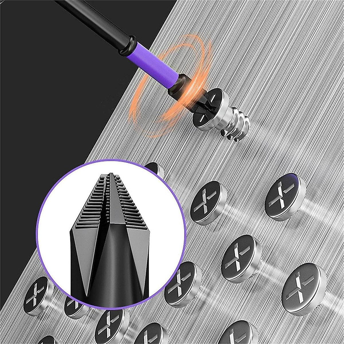 High Hardness and Strong Magnetic Bit - D1 Anti-Slip And Shock-Proof Bits With Phillips Screwdriver Bits, Portable Heavy Duty Magnetic Bit Kit, Cross Slot Head with Storage Base for Power Screwdriver