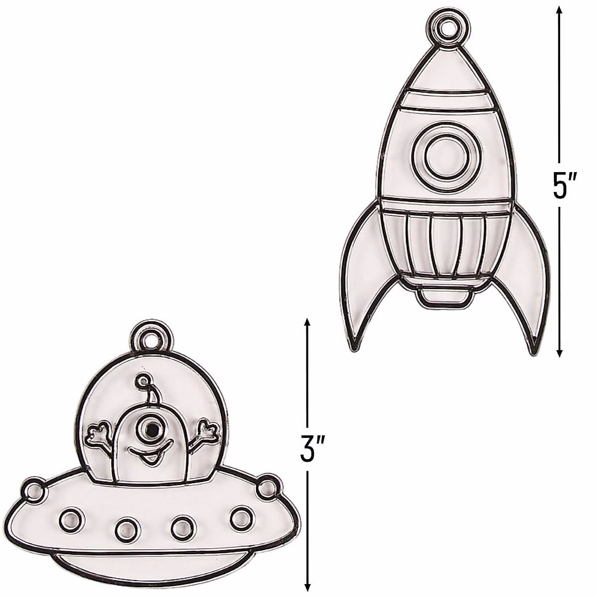 Fun Express Outer Space Suncatchers, Makes 24 - VBS Vacation Bible School Supplies/Decor - DIY Crafts for Kids and Fun Home Activities