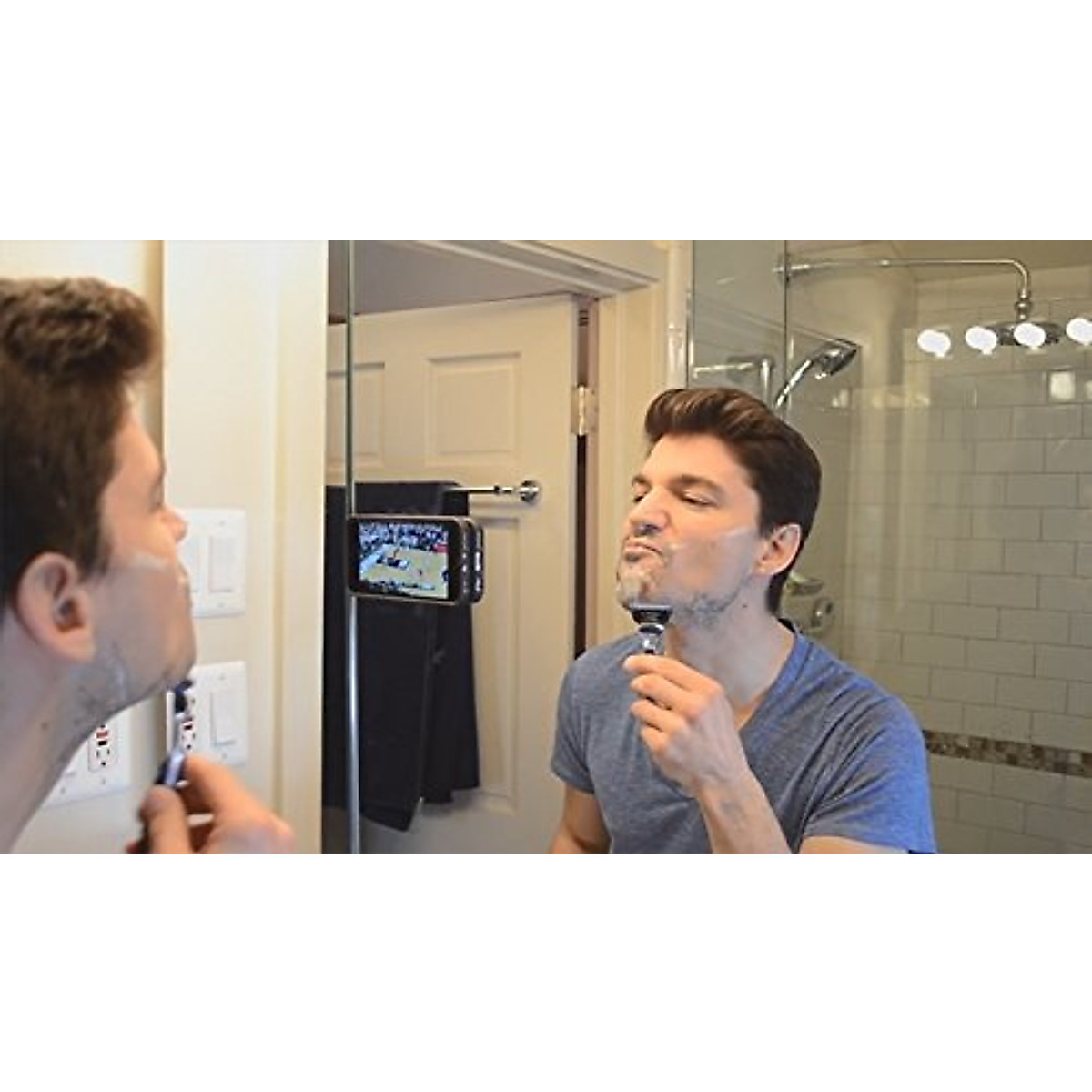 Nano Suction Phone Holder - Stick Your Device to Any Flat - 3 Packs (Black+White+Pink)