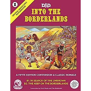 Goodman Games, Inc. Goodman Games Original Adventures Reincarnated #1 - Into The Borderlands RPG for Adults, Family and Kids 13 Years Old and Up (5E Adventure, Hardback RPG)