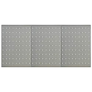 Tidyard 3 Piece Wall-Mounted Peg Boards, Steel Wall Panels with Holes, Metal Tool Pegboards Storage Organizer Gray for Garage, Workbench, Workshop 47.2 x 22.8 x 0.4 Inches (L x W x T)