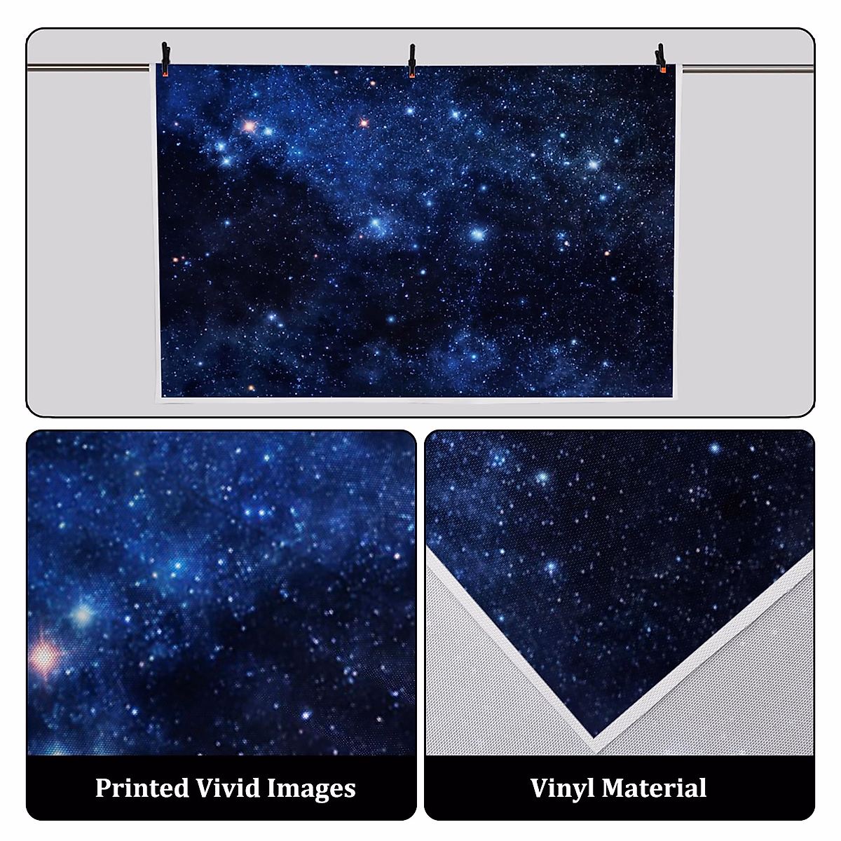 AOFOTO 7x5ft Nebula Photography Background Great Universe Milky Way Galaxy Backdrop Mysterious Starry Sky Outer Space Kid Baby Adult Girl Boy Portrait Photoshoot Studio Props Video Drape Wallpaper
