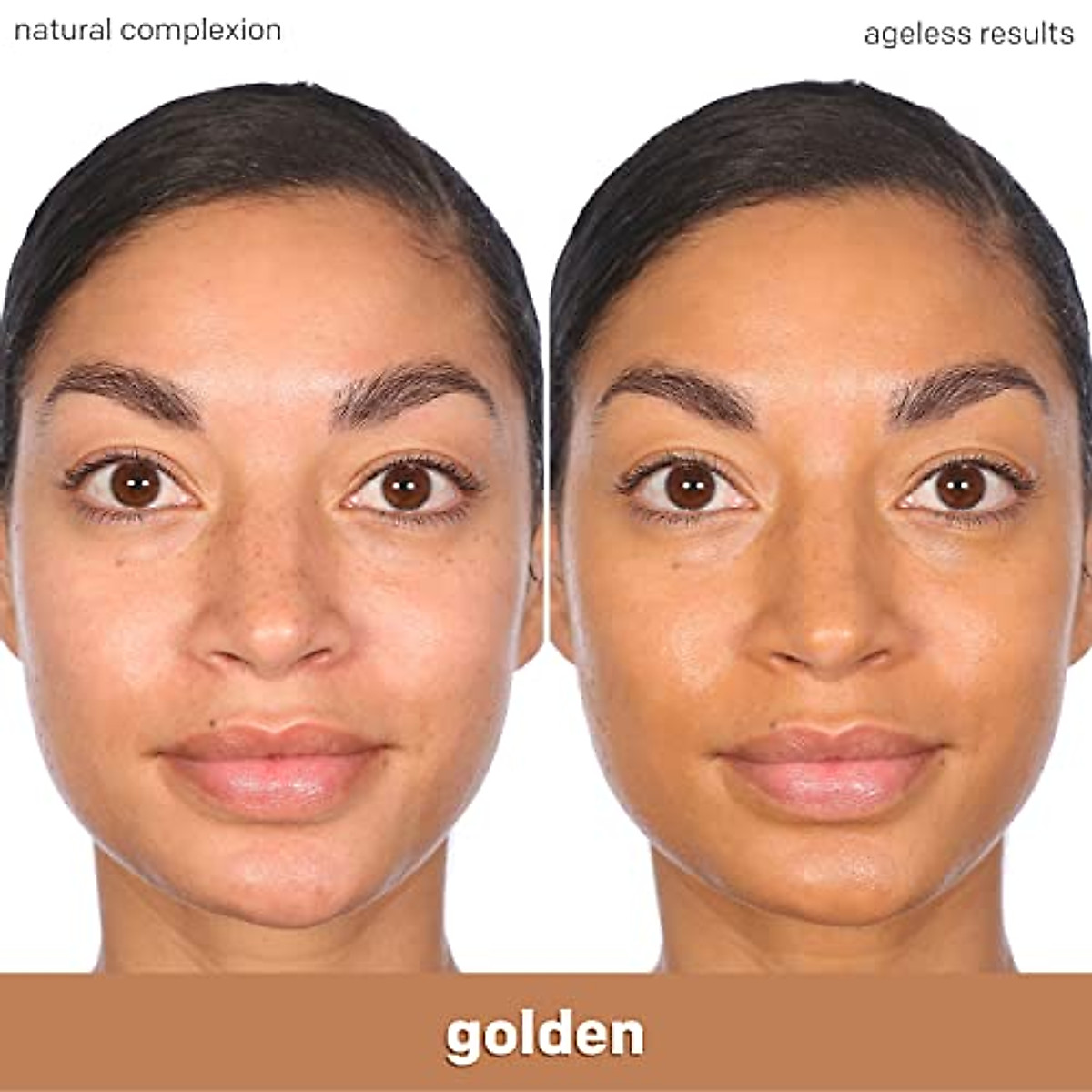 Almay Anti-Aging Foundation, Smart Shade Face Makeup with Hyaluronic Acid, Niacinamide, Vitamin C & E, Hypoallergenic-Fragrance Free, 500 Golden, 1 Fl Oz (Pack of 1)