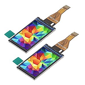 135x240 Resolution IPS Display Module, SPI Interface ST7789V Drive 2Pcs Non Flash Quick Response TFT IPS Display Module Energy Saving for Controller Board